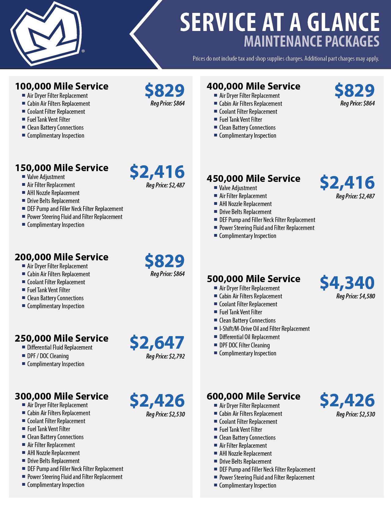 Service Specials - M&K Truck Centers