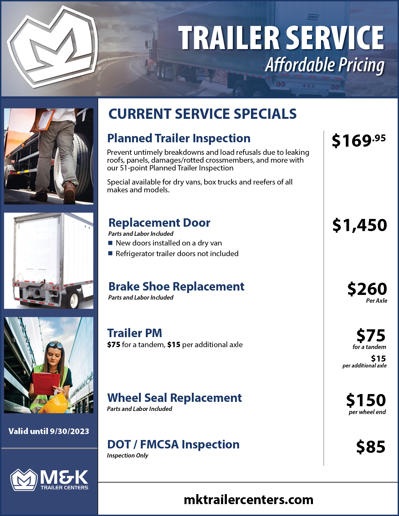Service Specials - M&K Truck Centers